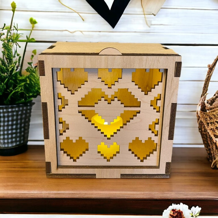 8-Bit Hearts Square Face – The Make Good Laser Co
